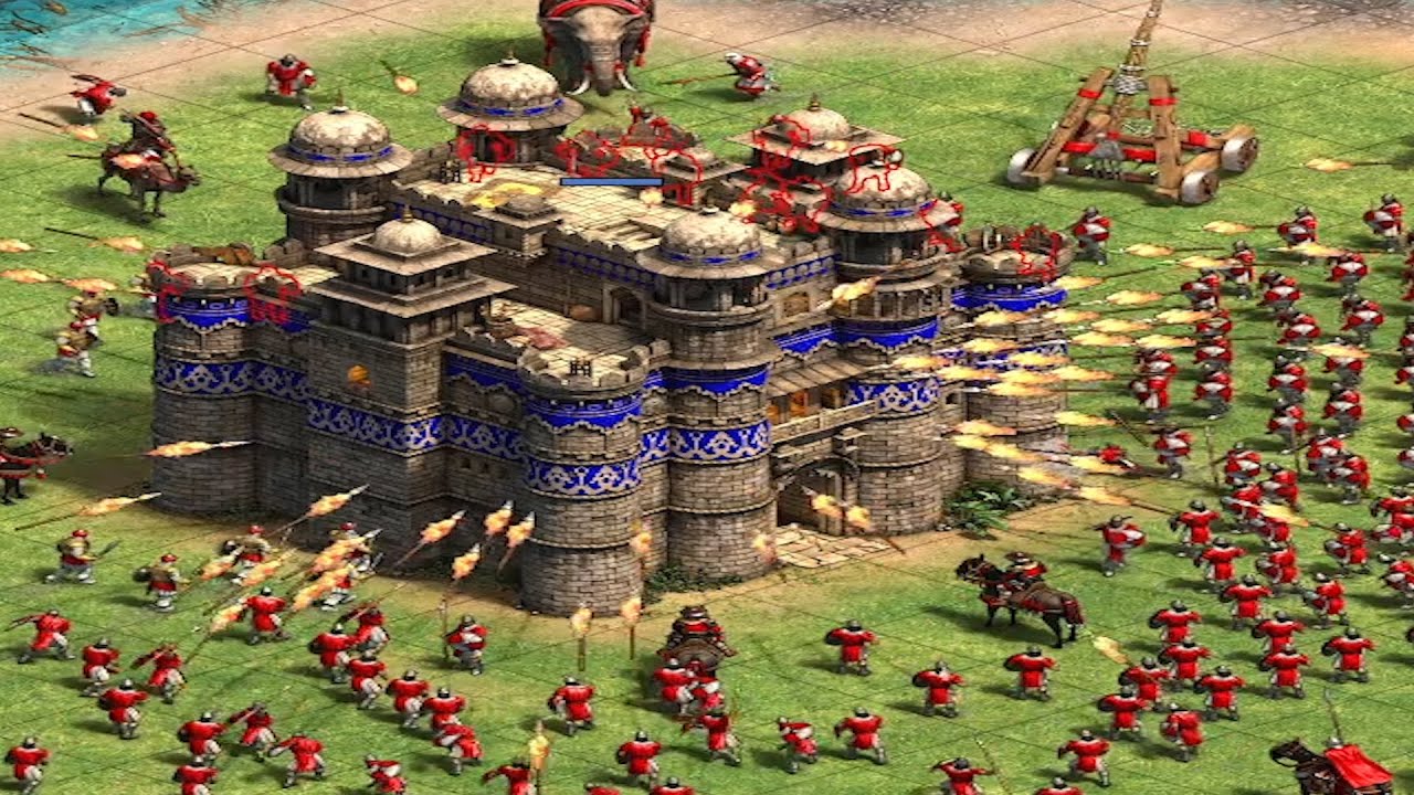 Age Of Empires 2 | The Ultimate Battle | Entire Army vs The Big Castle ...