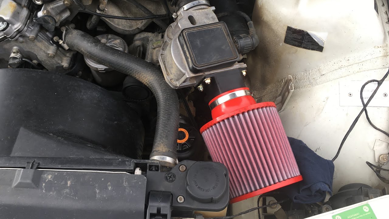Aftermarket Filter E36 318i Revving - YouTube