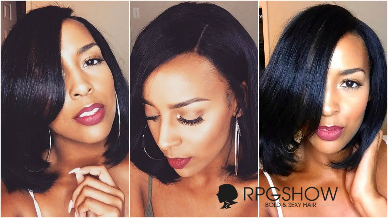 RPGSHOW bob review| Ciara inspired wavy lace wig - YouTube