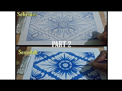 Cara mewarnai ukiran (PATRA SAMBLUNG) PART 2 - YouTube