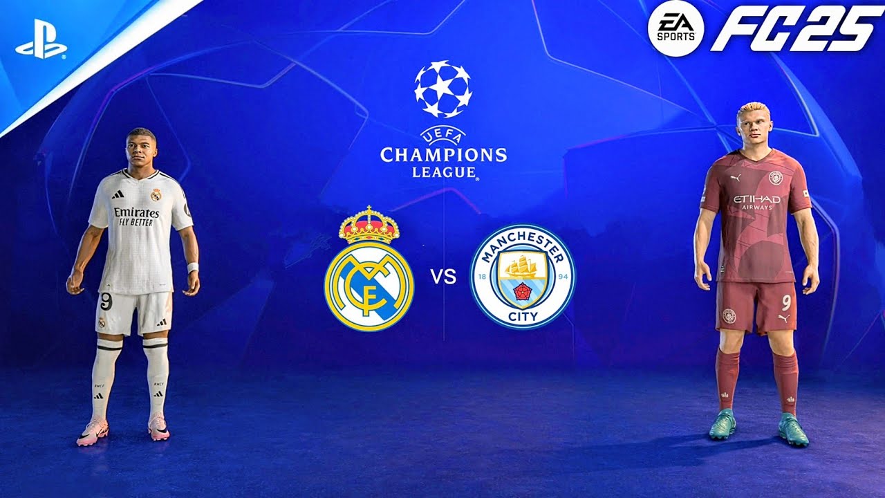 FIFA 25 | Real Madrid vs Manchester City | Ft. Mbappe, Haaland | UEFA ...