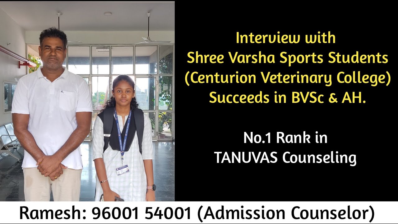 Interview with Shree Varsha Sports Students (Centurion Veterinary ...