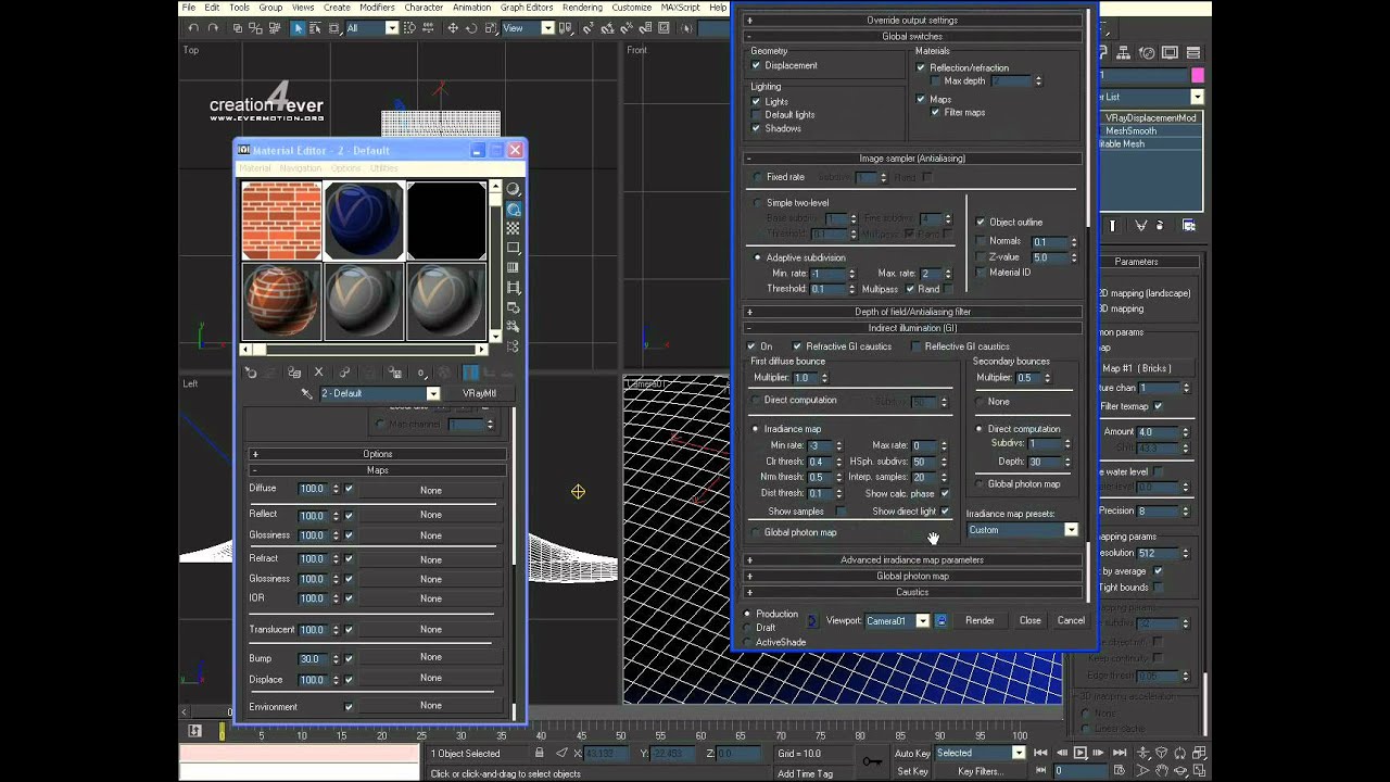 46 VrayDisplacementMod 2d - YouTube