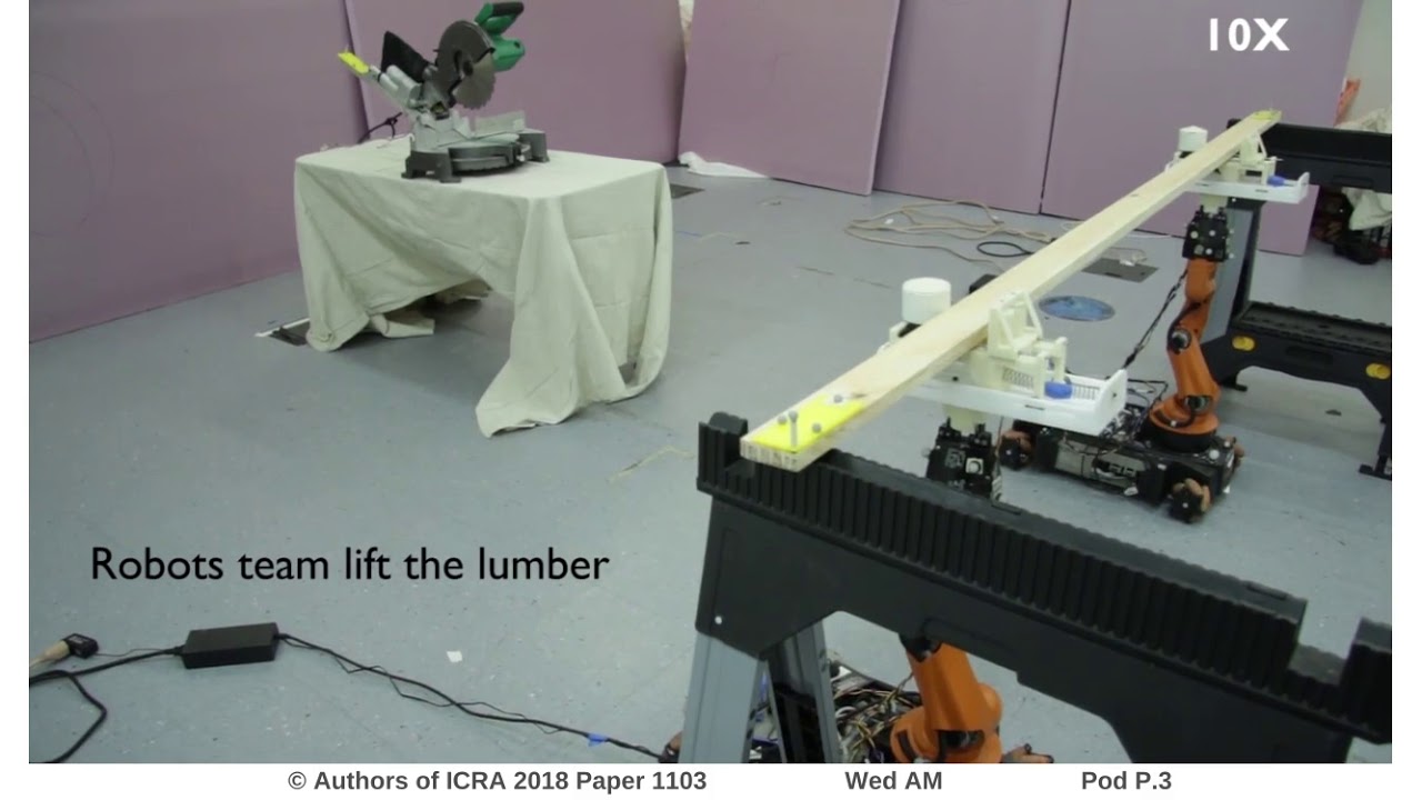 Robot Assisted Carpentry for Mass Customization - YouTube