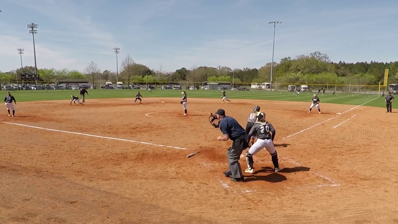 Megan catches line drive at short - YouTube