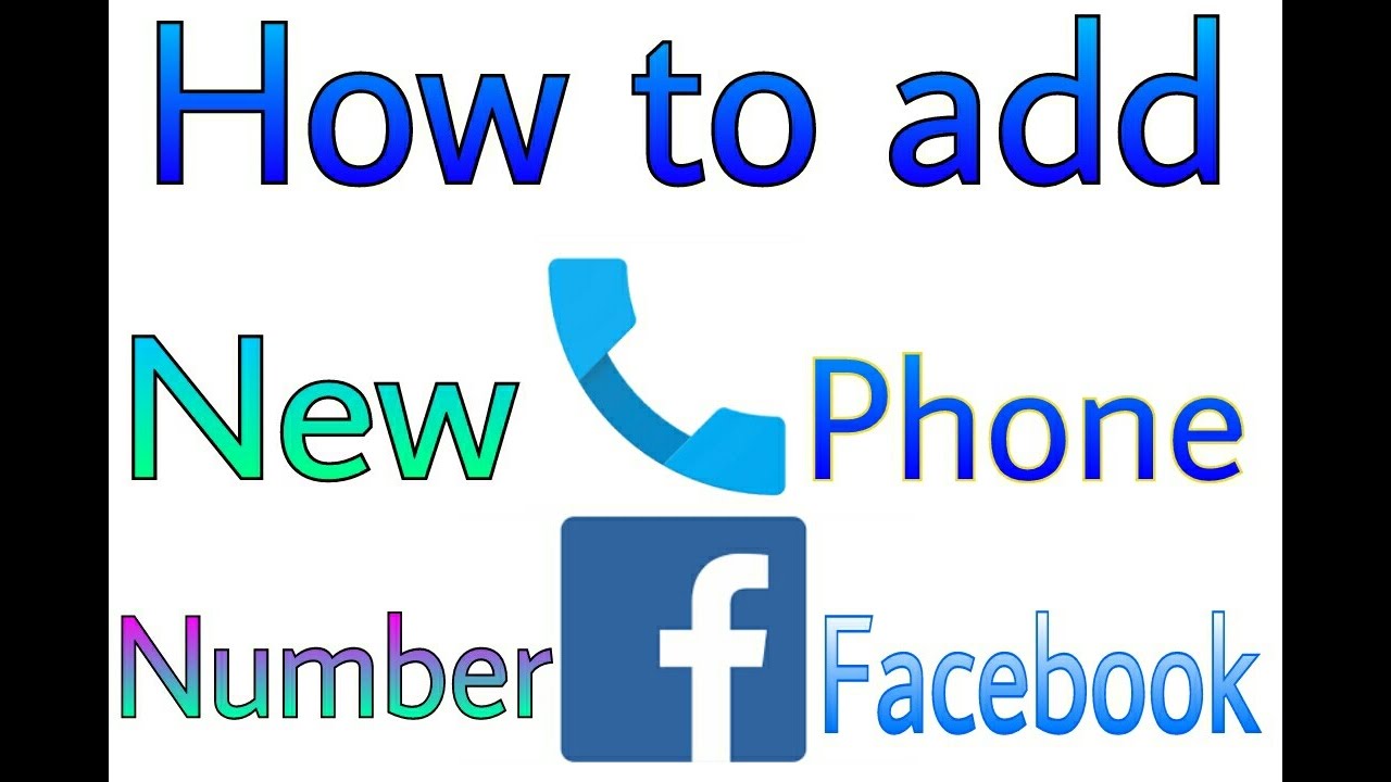 How to add a phone number on Facebook - YouTube