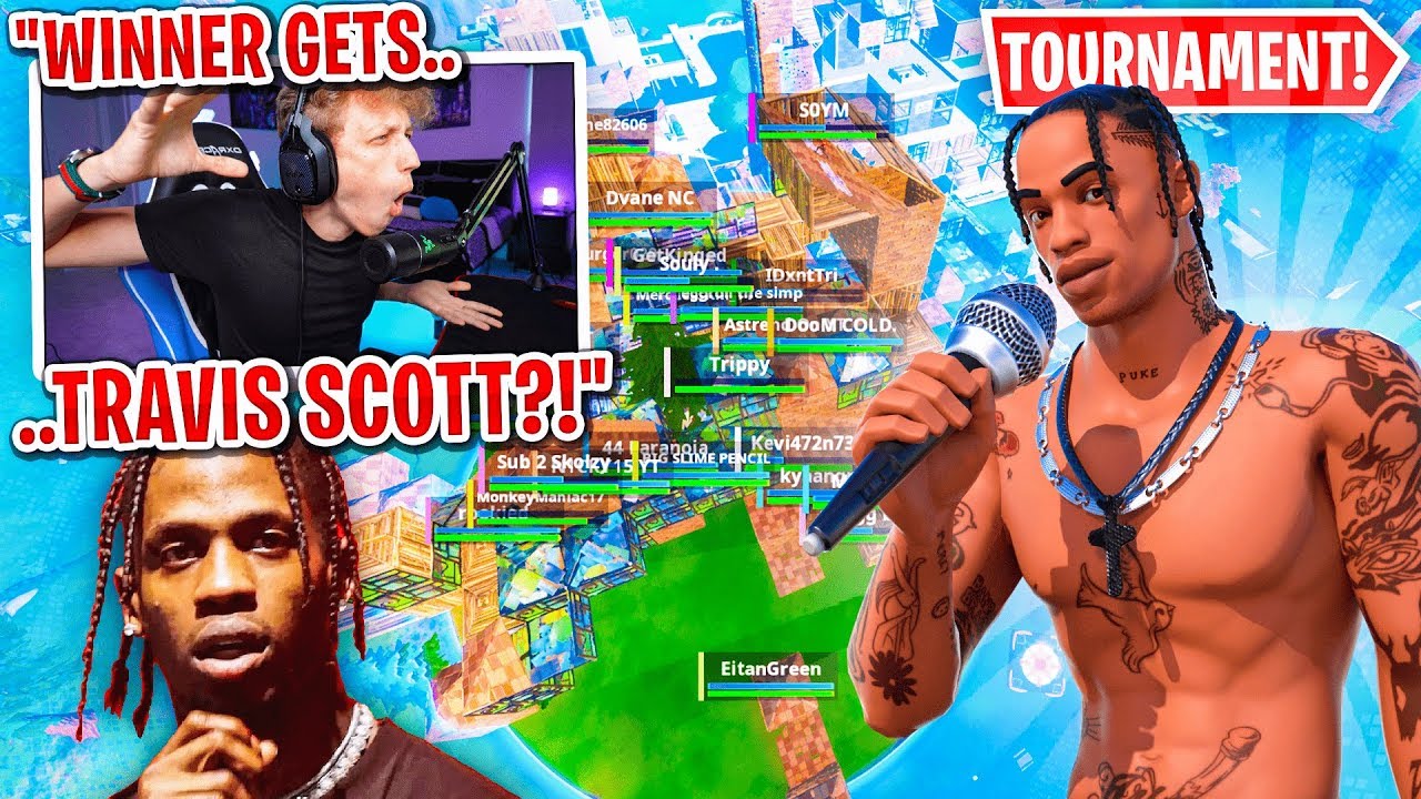 I Hosted a 1v1 Tournament for the TRAVIS SCOTT skin in Fortnite ...