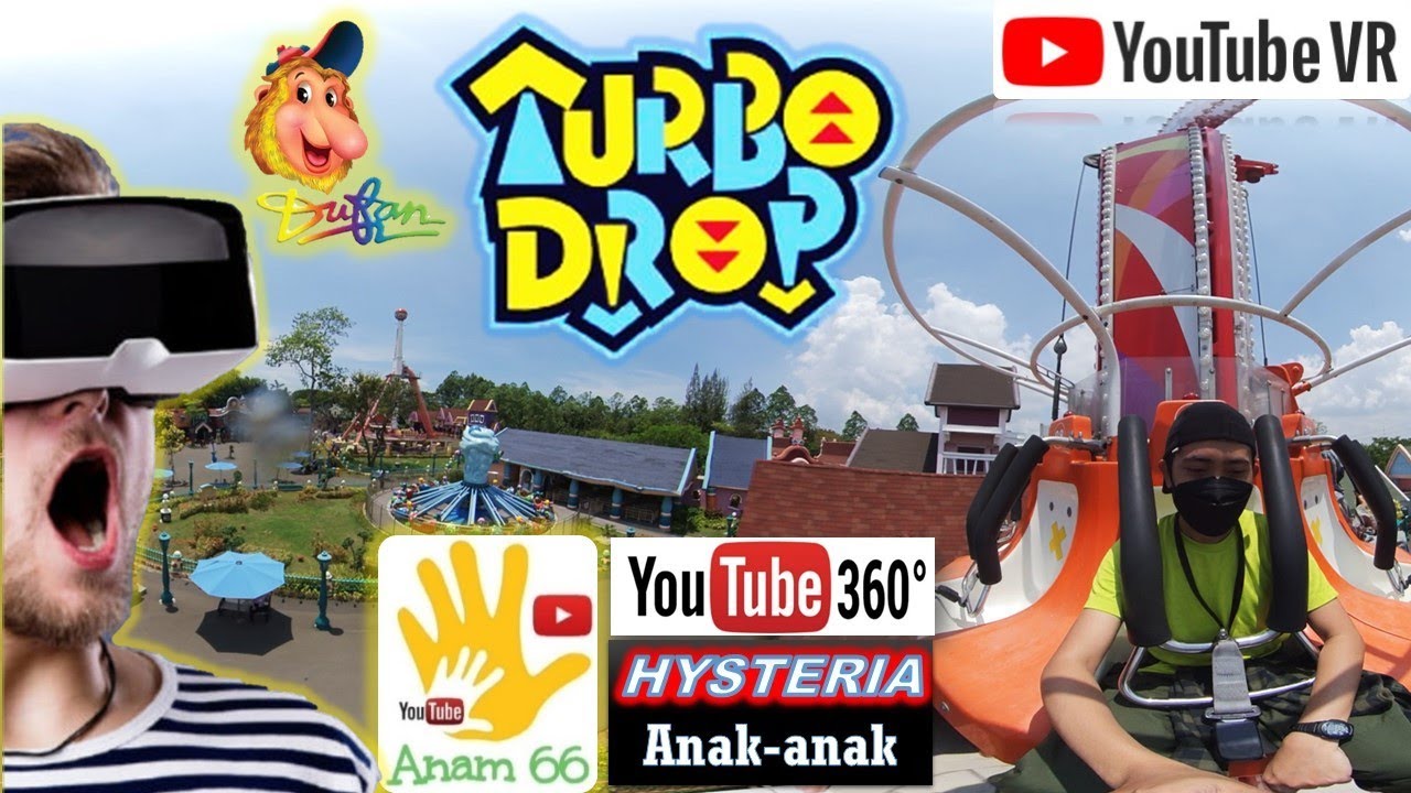 360 Video - Wahana TURBO DROP - Dufan - Dunia Fantasi - Ancol - Jakarta ...