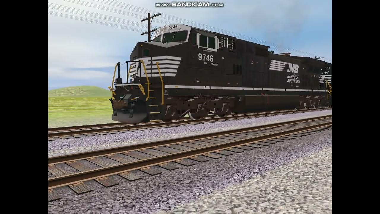 TRS22 Ns 22G PT2 Stopping To Pick Up A SD40-2!!!!!! - YouTube