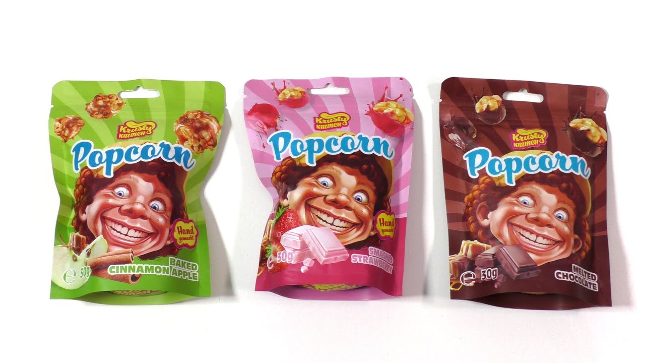 Fancy Popcorn: Apple, Strawberry & Chocolate Flavor - YouTube