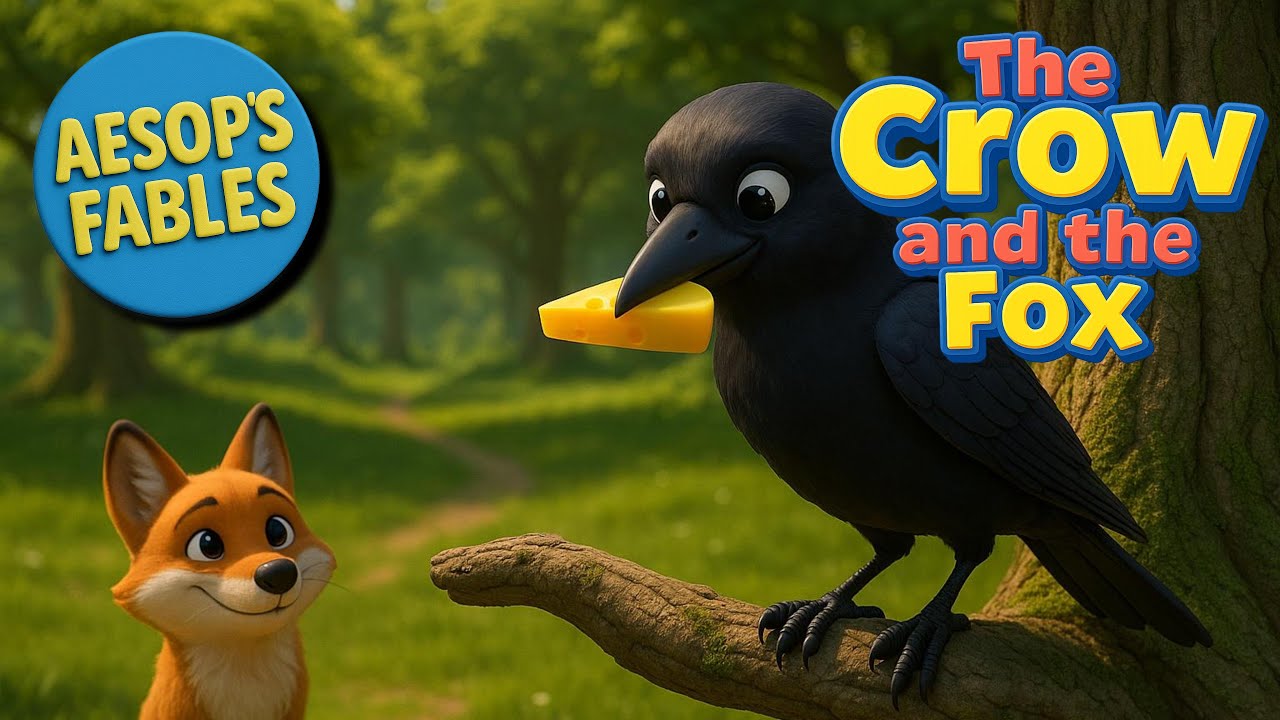 Aesop’s Fables #008 | The Crow and the Fox | Moral Story for Kids - YouTube