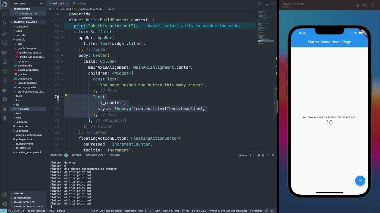 Flutter Learning EP10: Widget life cycle in action - YouTube
