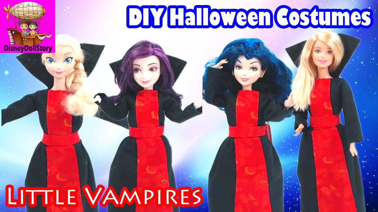 DIY Little Costumes for Halloween Descendants Mal Evie Barbie Disney ...