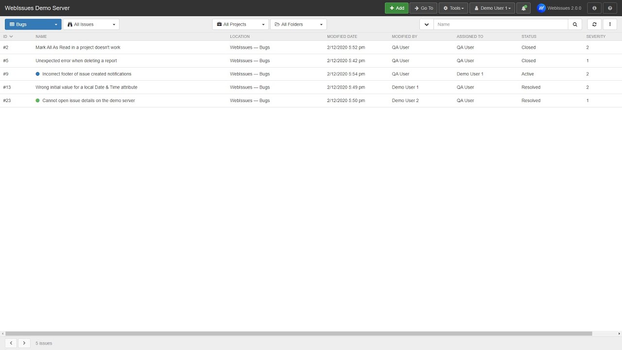 WebIssues Version 2.0 - YouTube