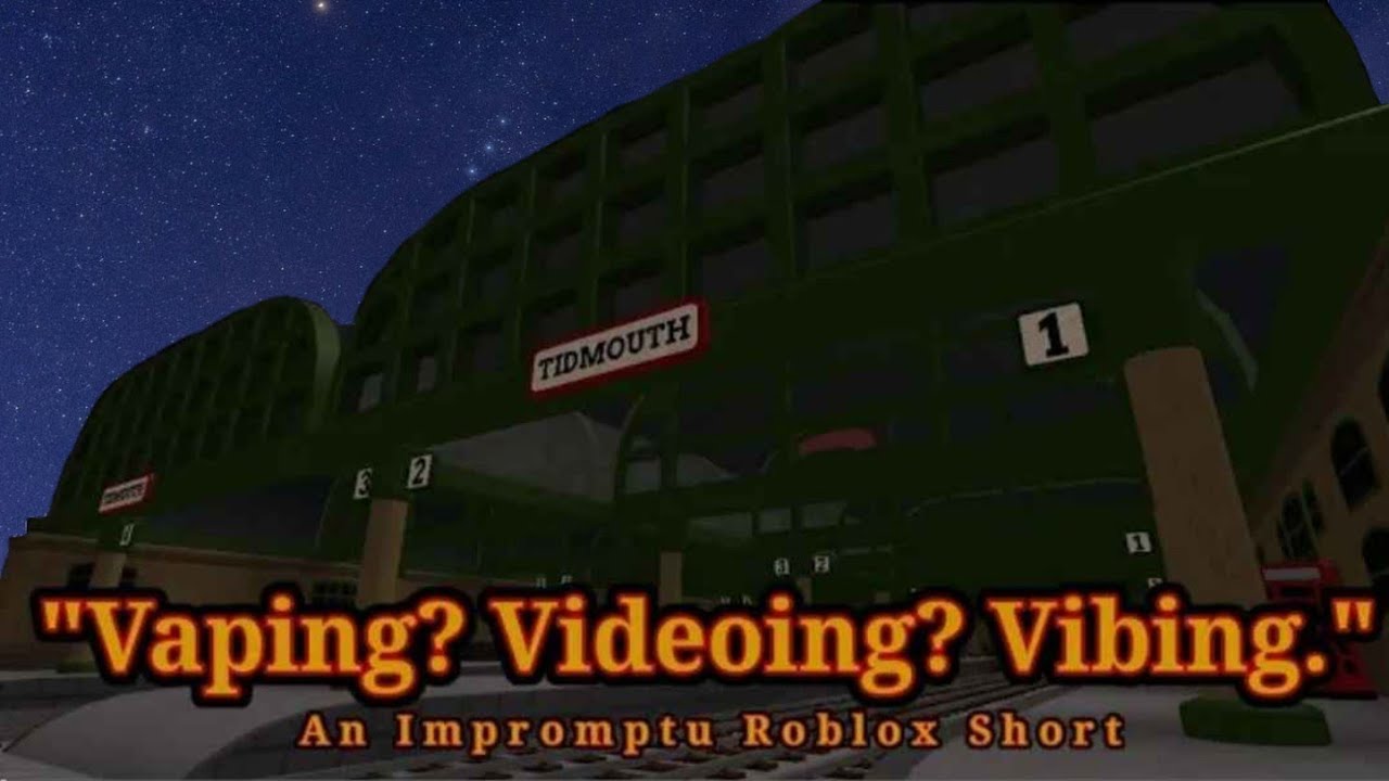"Vaping? Videoing? Vibing" - An Impromptu Roblox Short - YouTube
