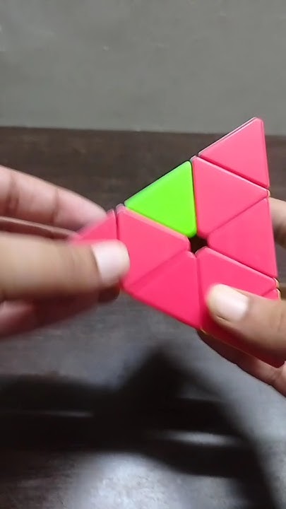 How to solve the last part of pyraminx Part 3 || THE Qubers STOP || #cube #pyraminx # ...