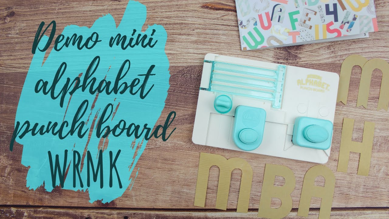DEMO | La Mini Alphabet Punch Board de We R Memory Keepers / Partie 1 : les lettres - YouTube