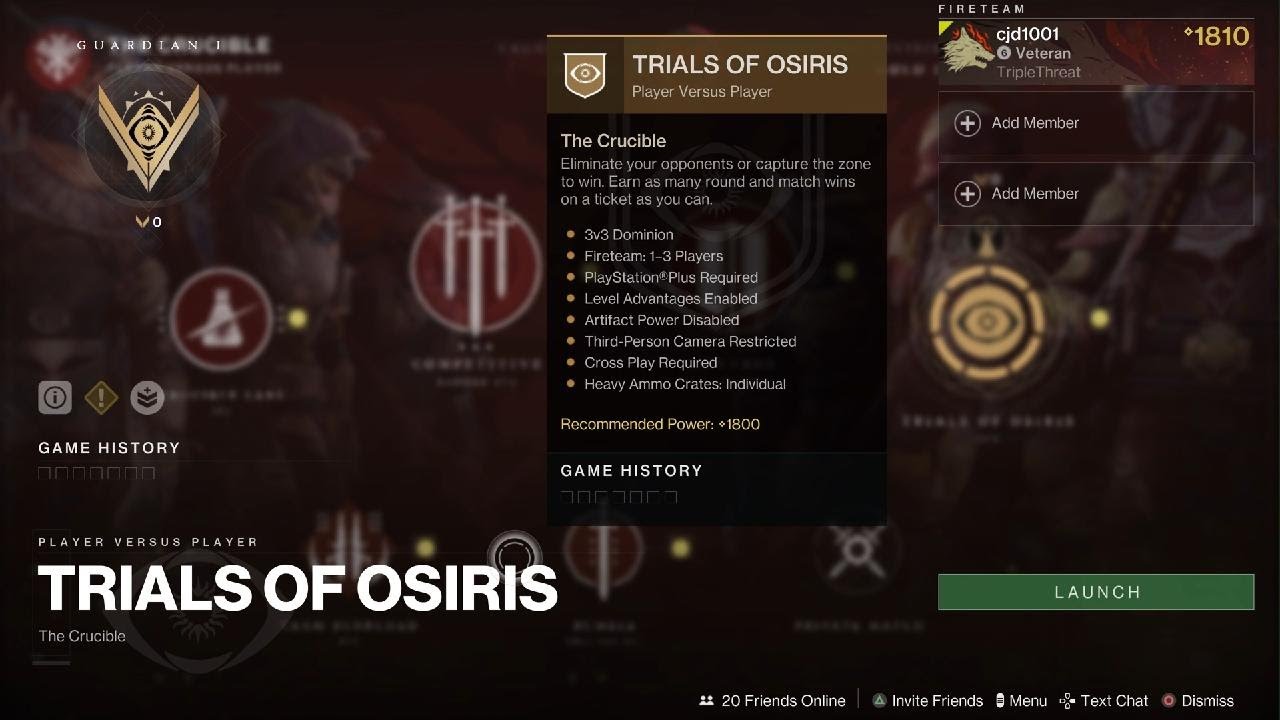 BRAND NEW TRIALS OF OSIRIS WEAPON AVAILABLE THIS WEEK! #trialsofosiris ...