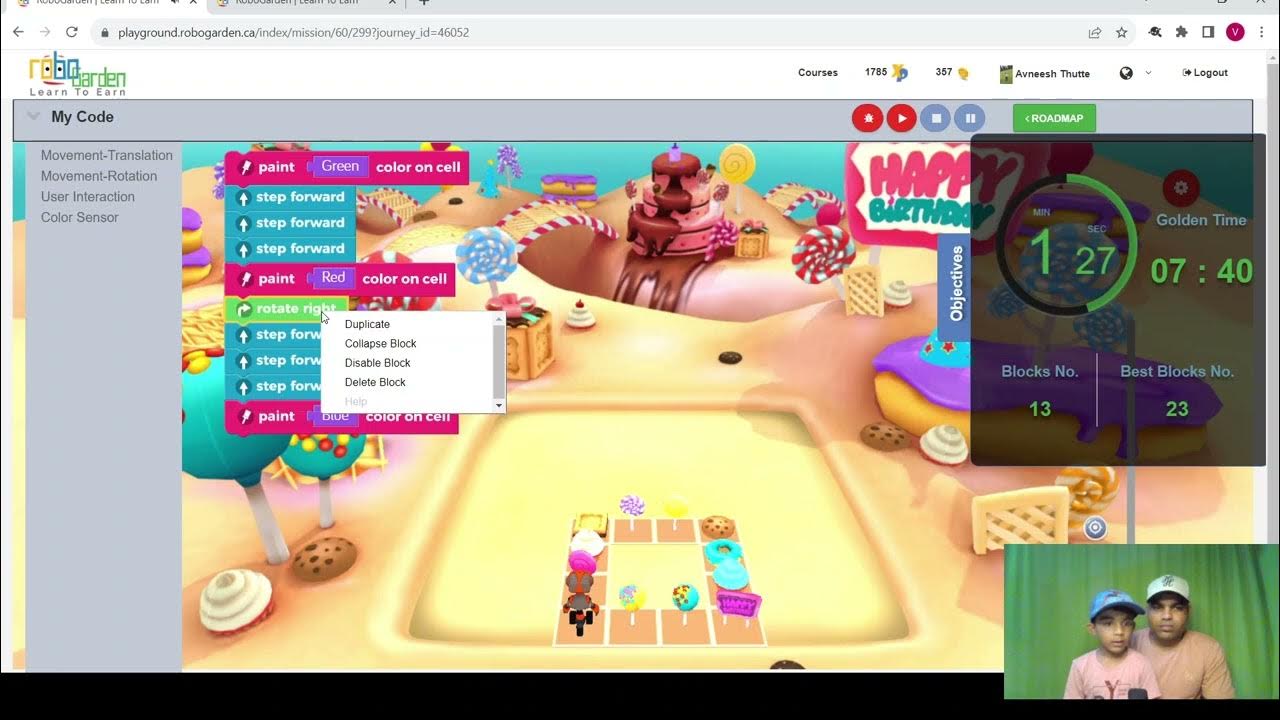 RoboGarden- Adventure 4: Let's choose what we will eat | Coding for ...