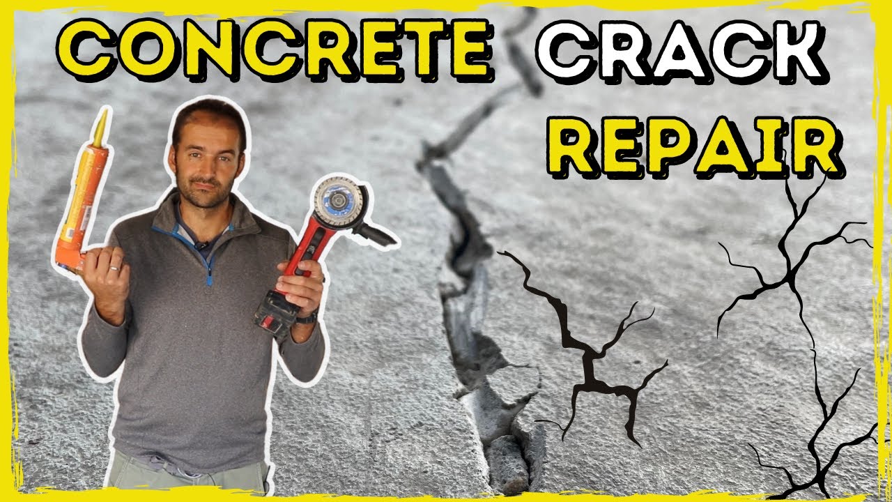 How To Repair A Crack In Concrete - YouTube