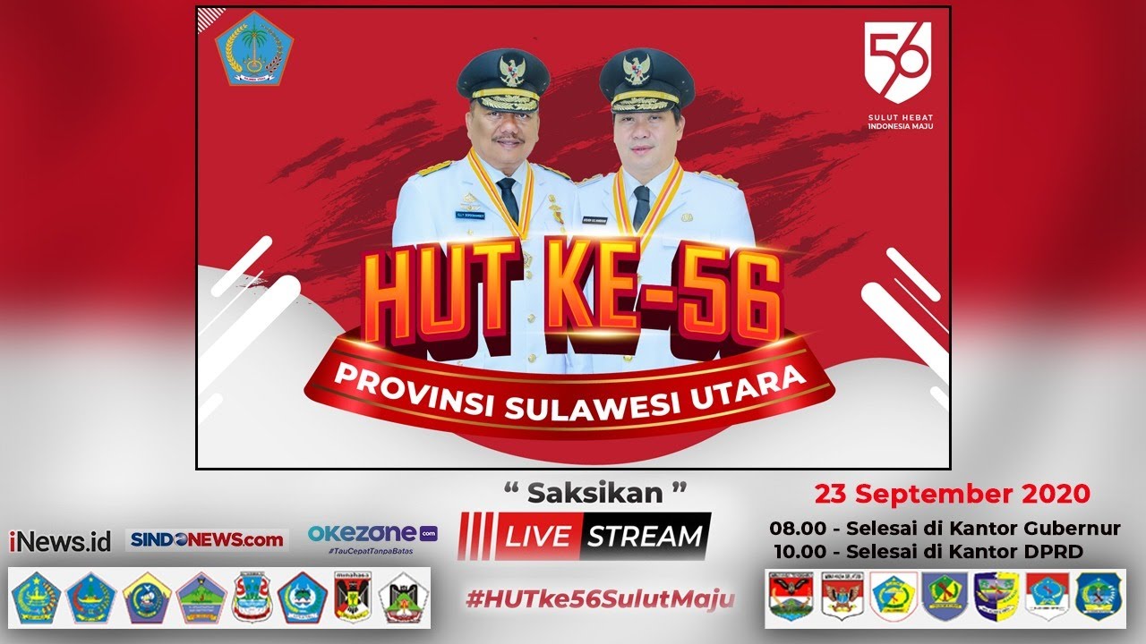 Puncak Perayaan HUT ke 56 Provinsi Sulawesi Utara - YouTube