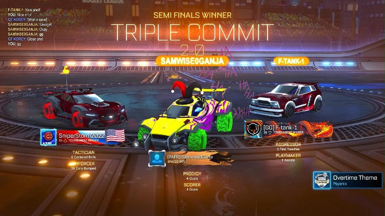 Triple Commit Champs - Pt. 1 Round 1 Through Semifinals! (Rocket League Team Rumble Tournament ...