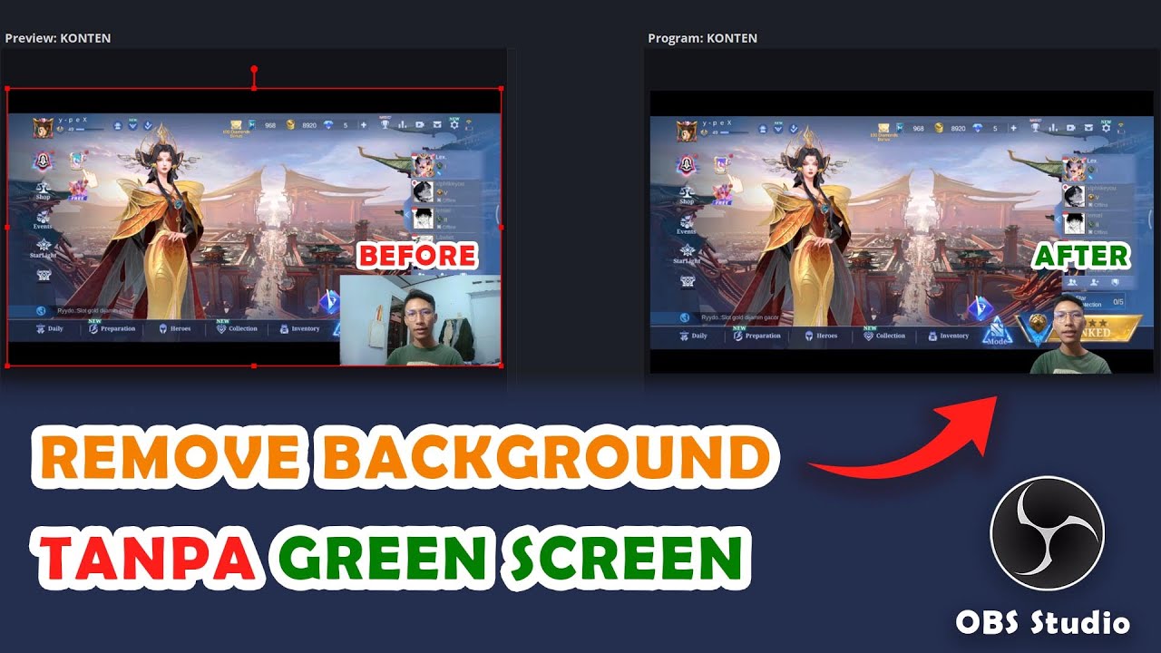 Tutorial Cara Hapus background di OBS Studio Mudah Tanpa Green Screen ...
