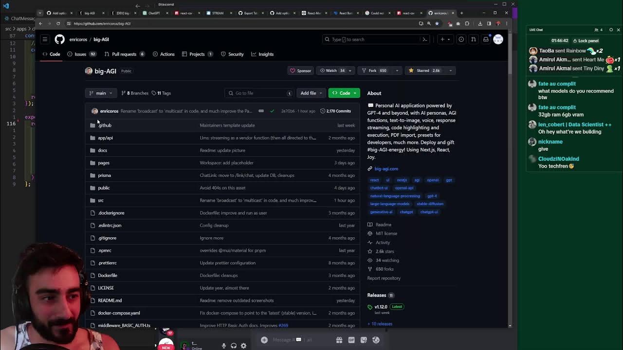 Open Source Coding - Big-AGI (Next.js) - YouTube