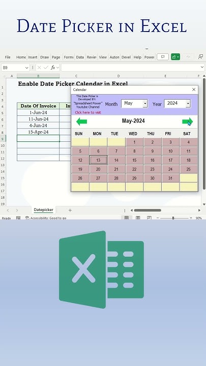 Date Picker in Excel #microsoftexcel#exceltips - YouTube
