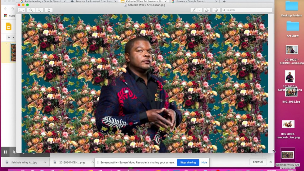 Kehinde Wiley Inspired Digital Portrait - YouTube