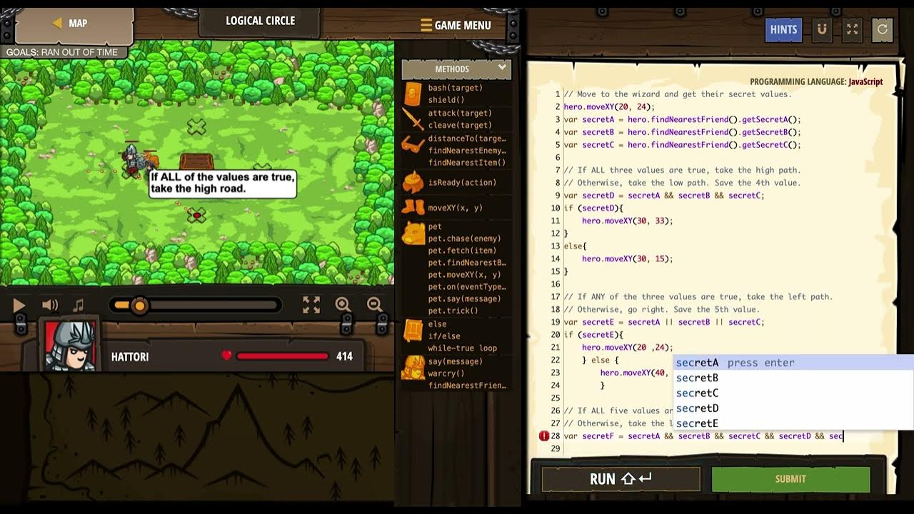 CodeCombat - Logical Circle - JavaScript - YouTube