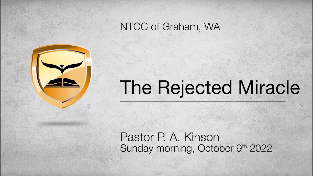 The Rejected Miracle — John 11:43-57 — Pastor P. A. Kinson - John 11:43 ...
