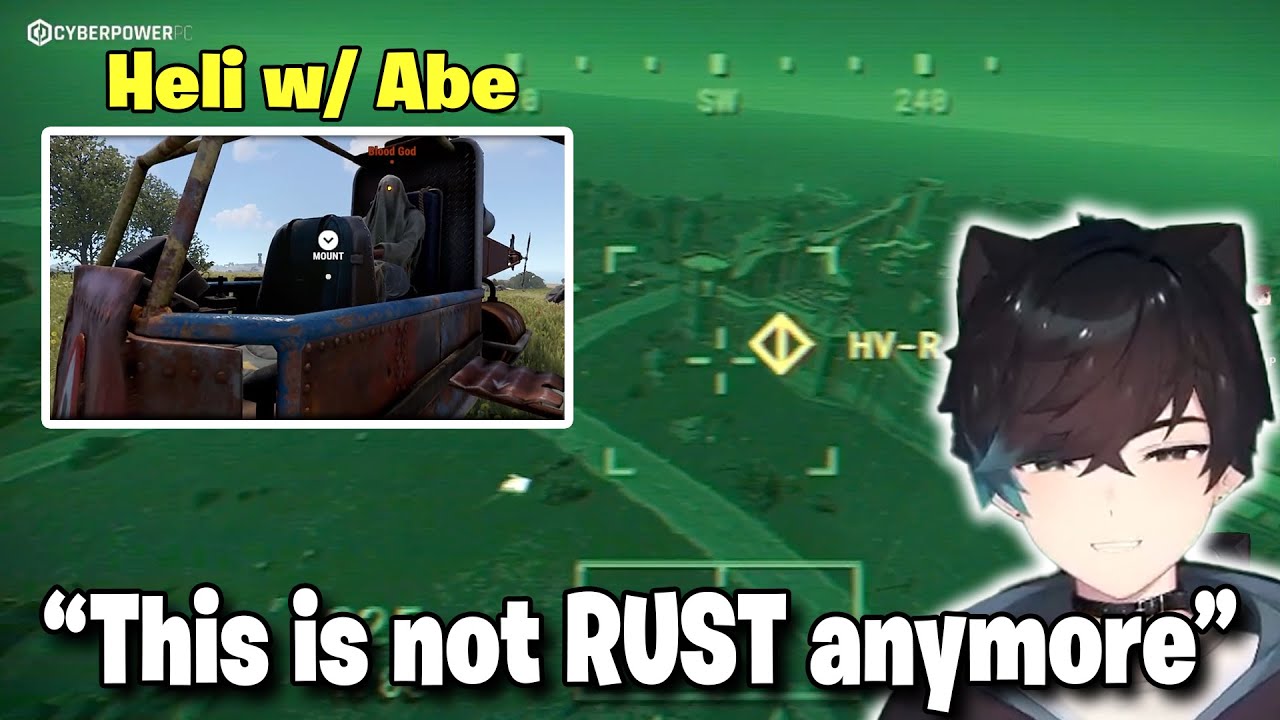 Sykkuno goes HELICOPTER RAIDING with the Blood God ABE || Rust Kingdoms ...