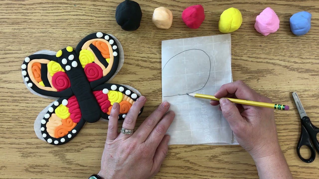 Model Magic Coil Butterfly - YouTube