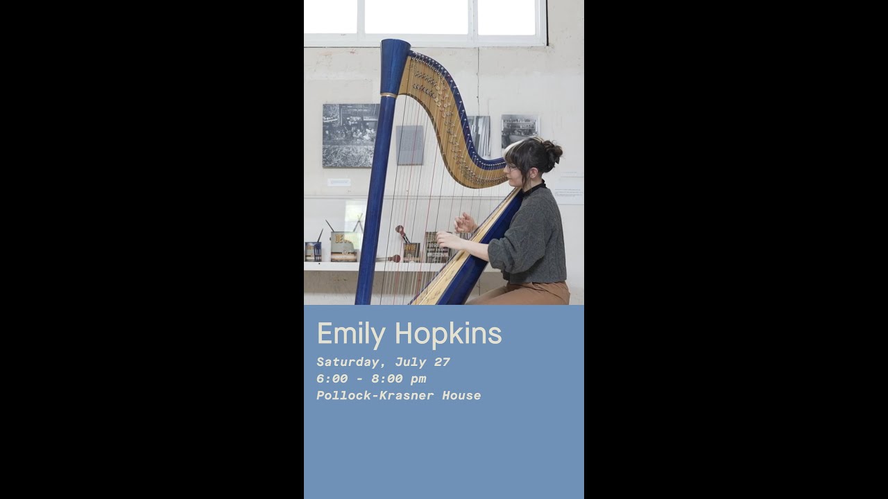 Emily Hopkins at the Pollock Krasner House - YouTube