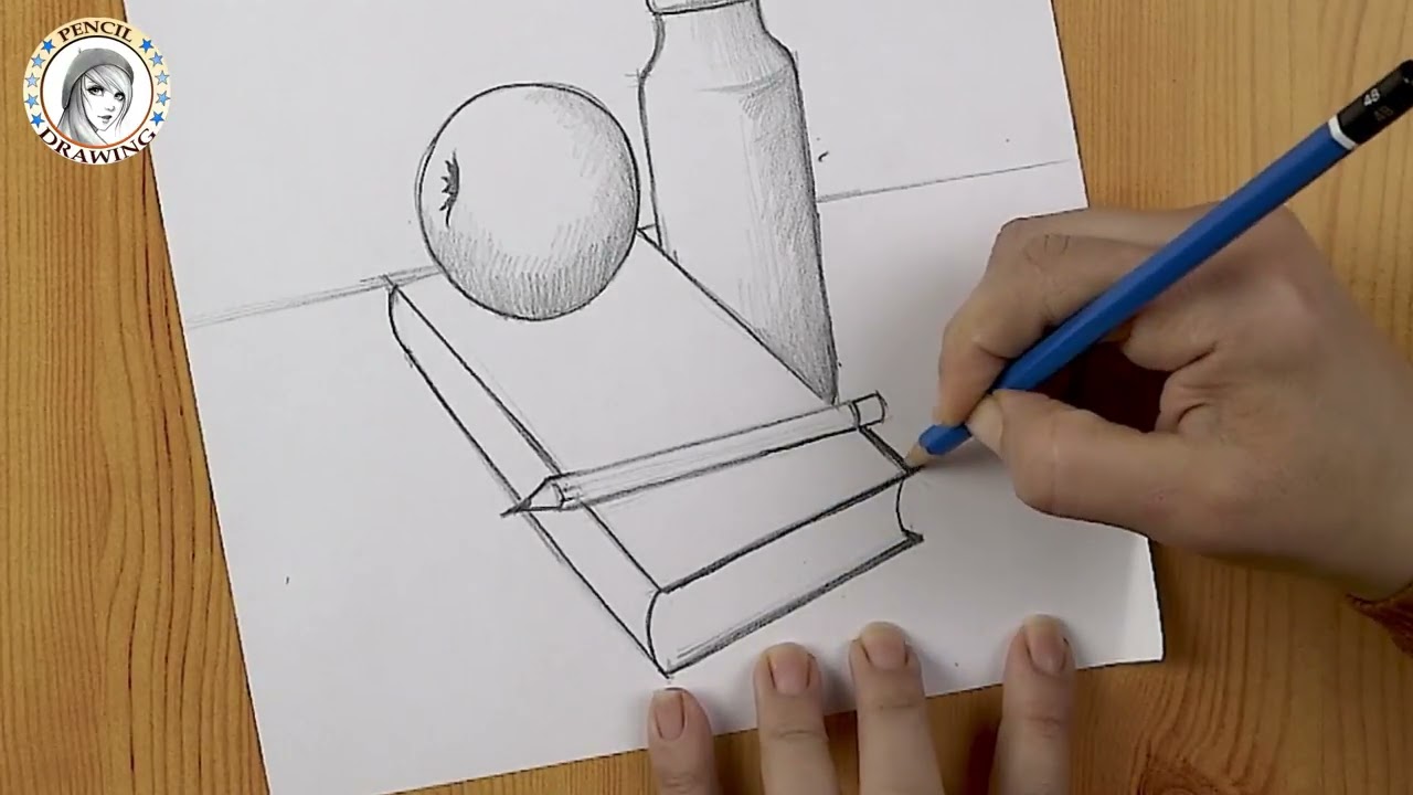 How To Draw Still Life With Pencil رسم طبيعة صامتة بقلم الرصاص رسم بالمنظور Comment