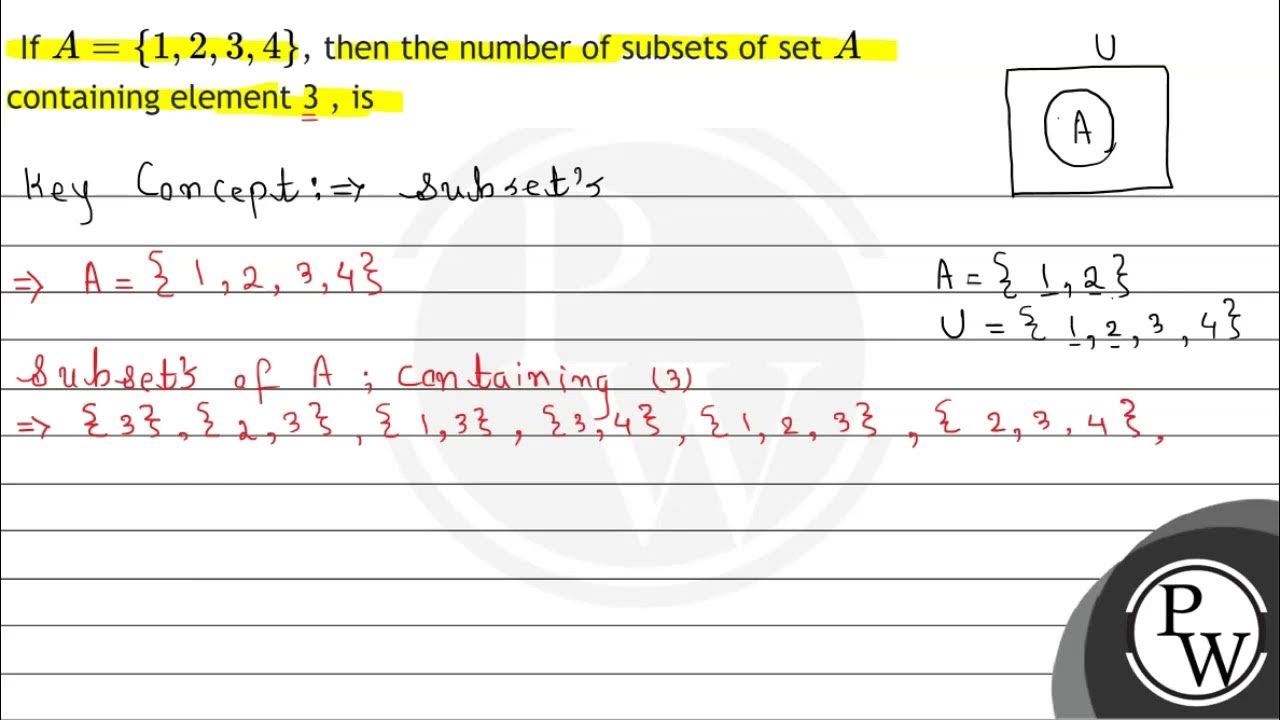 If \( A=\{1,2,3,4\} \), then the number of subsets of set \( A \) containing element 3 , is ...