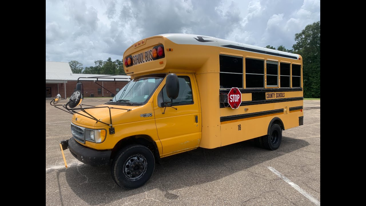 2001 Ford E 450 Super Duty Blue Bird Handicap Accessible Diesel Bus ...