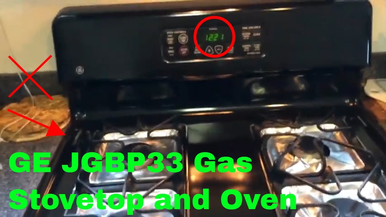 How To Use GE JGBP33 Gas Stovetop and Oven Review - YouTube
