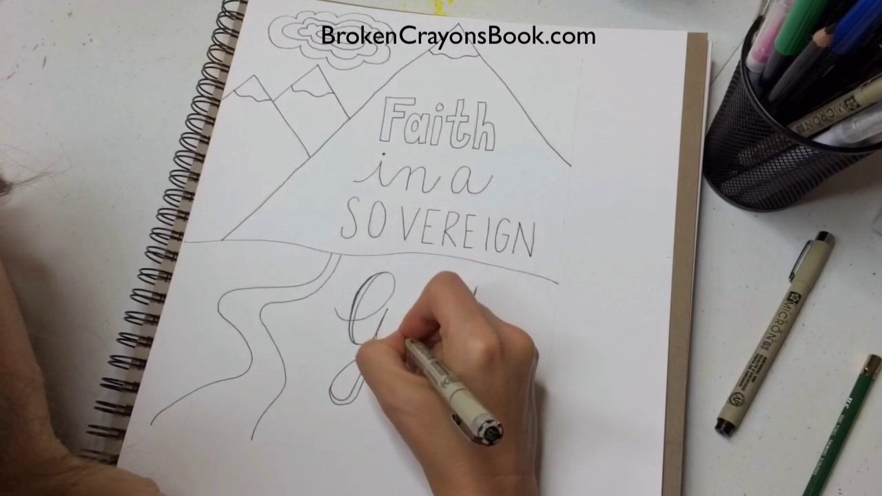 Free Christian Coloring Page - Faith in a Sovereign God - YouTube