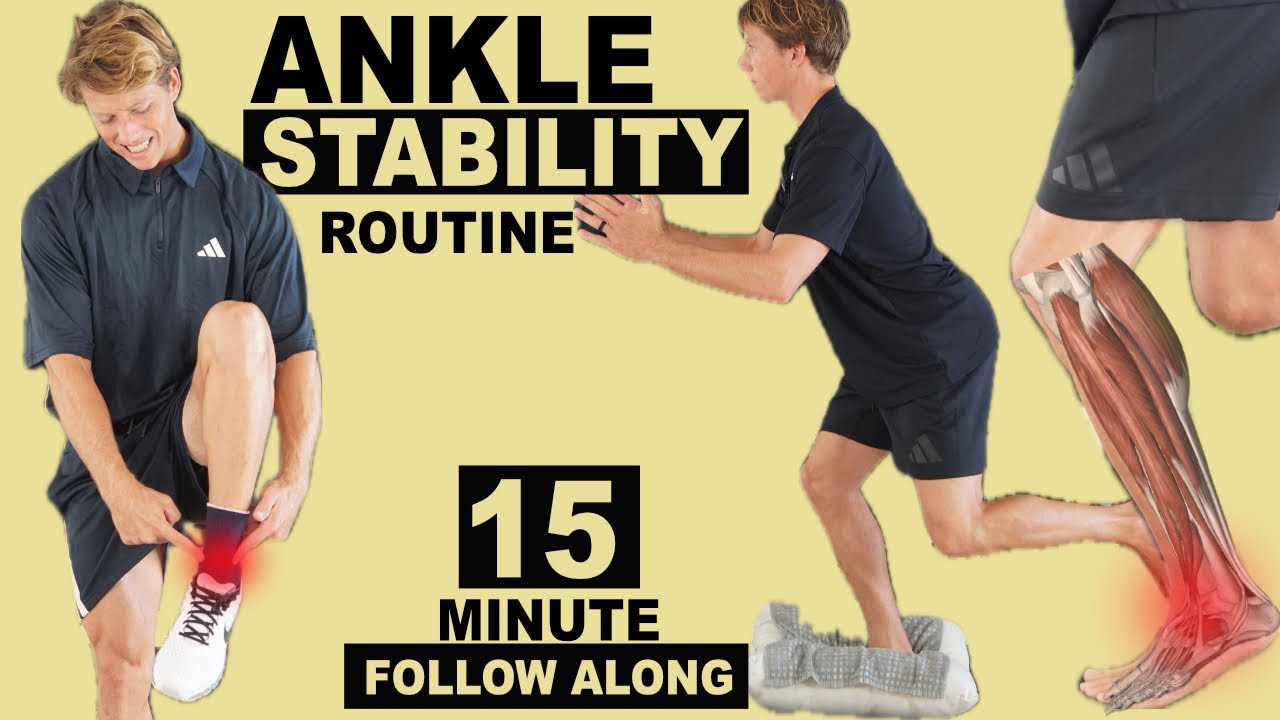 Ankle Stability for Athletes - ADVANCED | 15 Minute Follow Along - YouTube