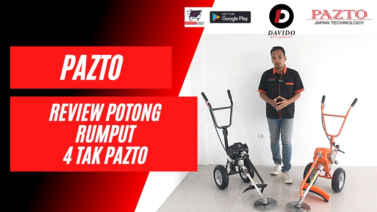 Review 2 mesin Potong Rumput Dorong Pazto | type 435 | type 431 - YouTube
