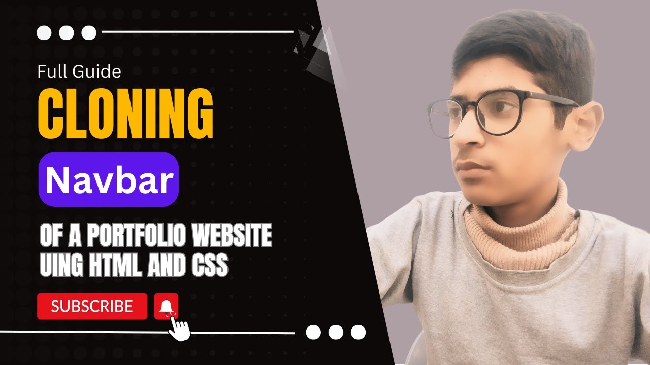 Building Animational Navbar 🔥 Learn Fully Protfolio Navbar 🚀 Using Html And Css In Hindi Youtube