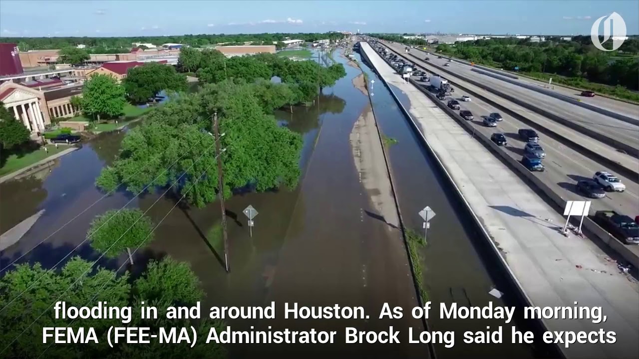 Harvey aftermath captured in amazing drone footage - YouTube