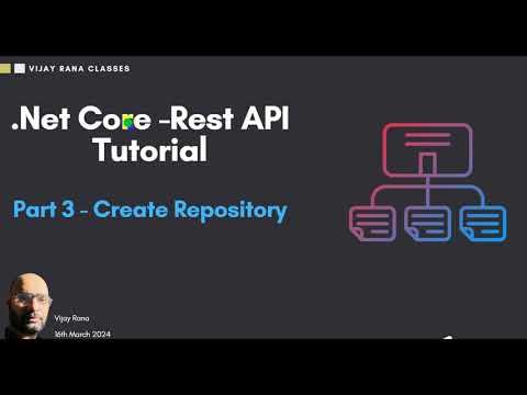 Dot Net Core Web API Tutorial - Part 3 - Create Repository - YouTube
