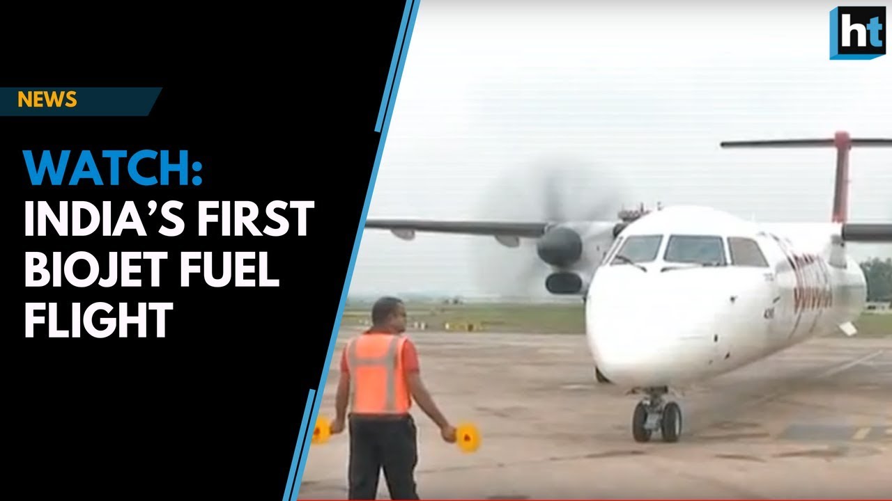 Watch: India’s first biojet fuel flight - YouTube