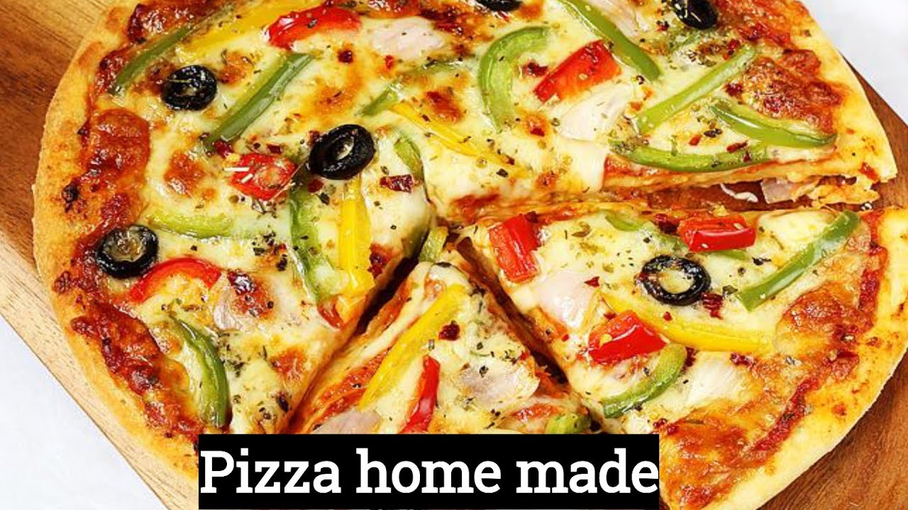 readymade base pizza reci| simple pizza recipe| how to make pizza बिना ...