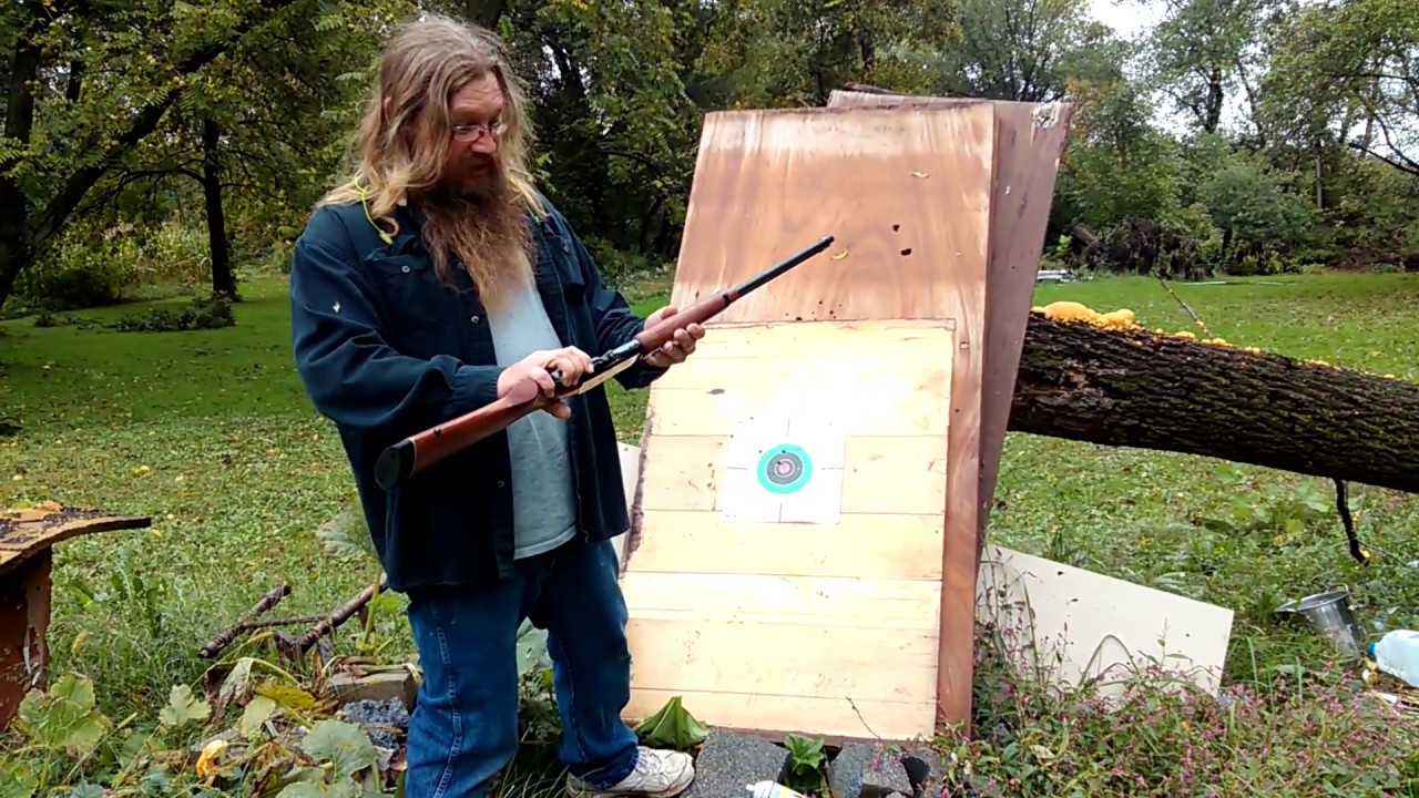 Rossi 410 lever action with slugs - YouTube