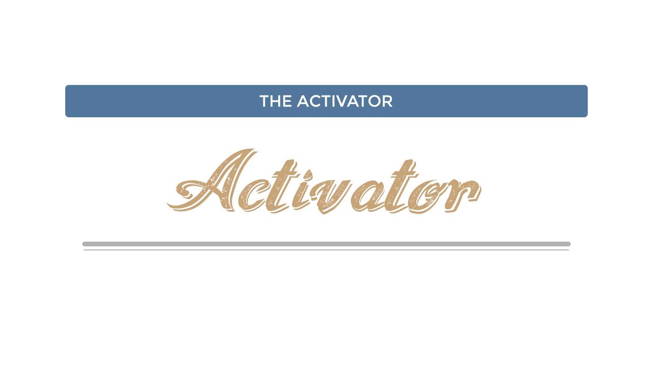 The Activator Technique - YouTube