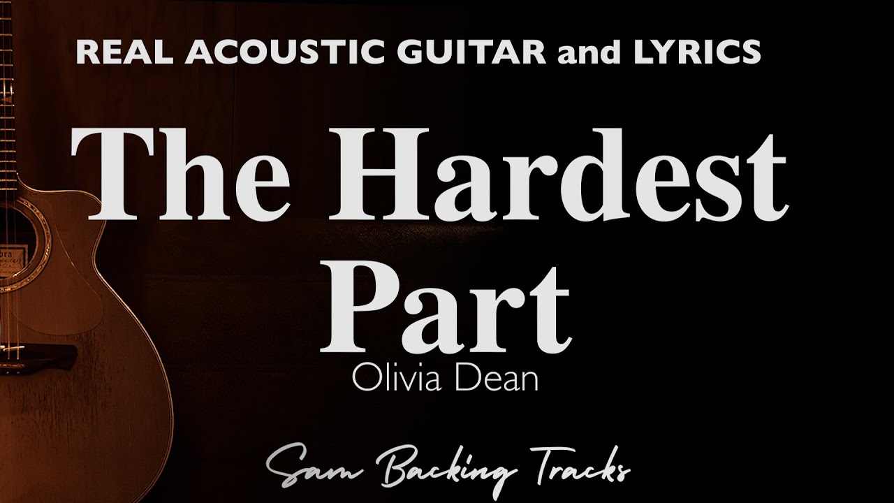 The Hardest Part - Olivia Dean (Acoustic Karaoke) - YouTube